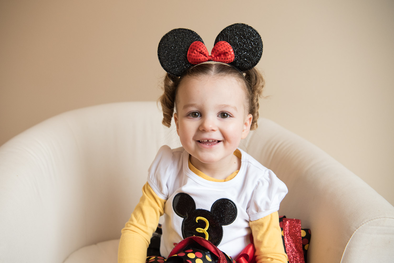 Northville Photographer | Turning Three - Mickey Mouse Birthday